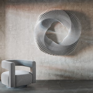 Parametric Wall Decor Cut Ready Files Art Decor Wavy Wooden Wall Wooden ...