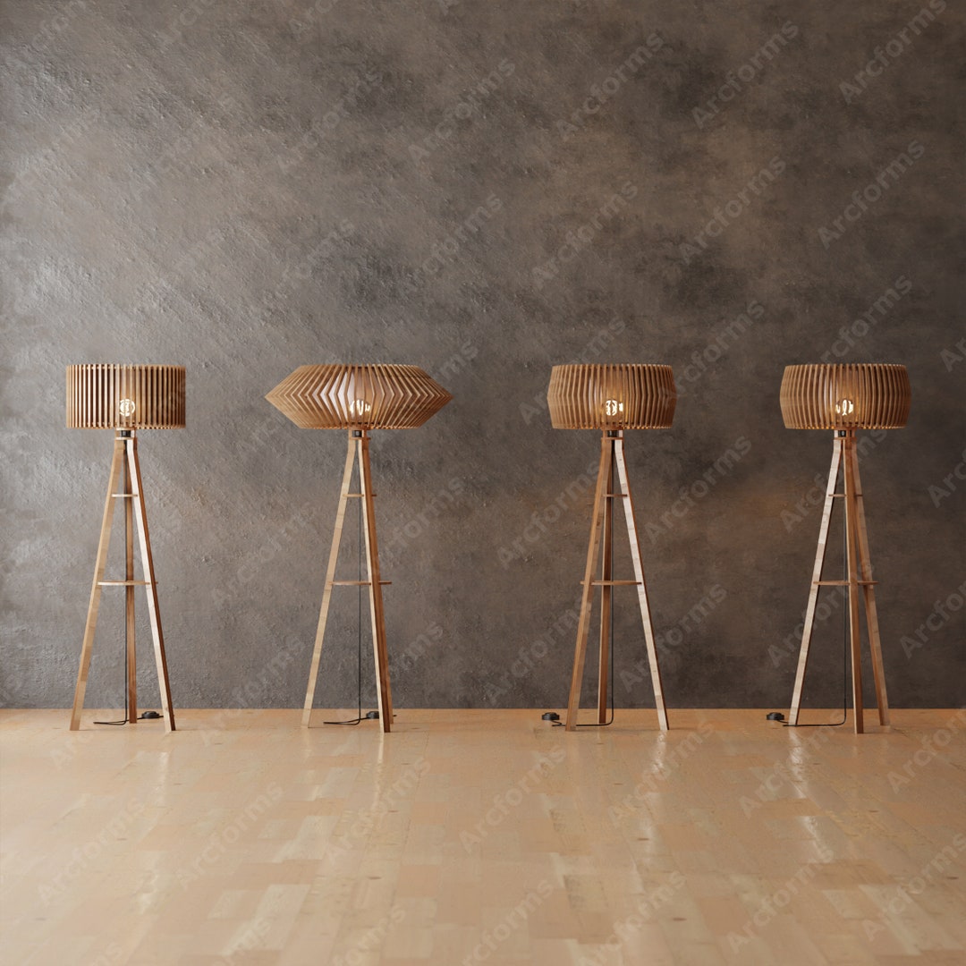 Parametric Floor Lamp Cut Router Files Laser Cutter Files Art Decor ...