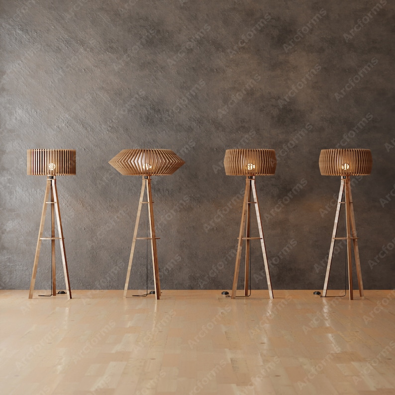 Parametric Floor Lamp Cut Router Files Laser Cutter Files Art Decor ...