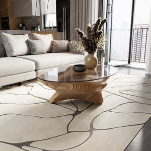 Parametric Table Wavy CNC Cut Files Art Decor Wavy Wooden Table Decor ...