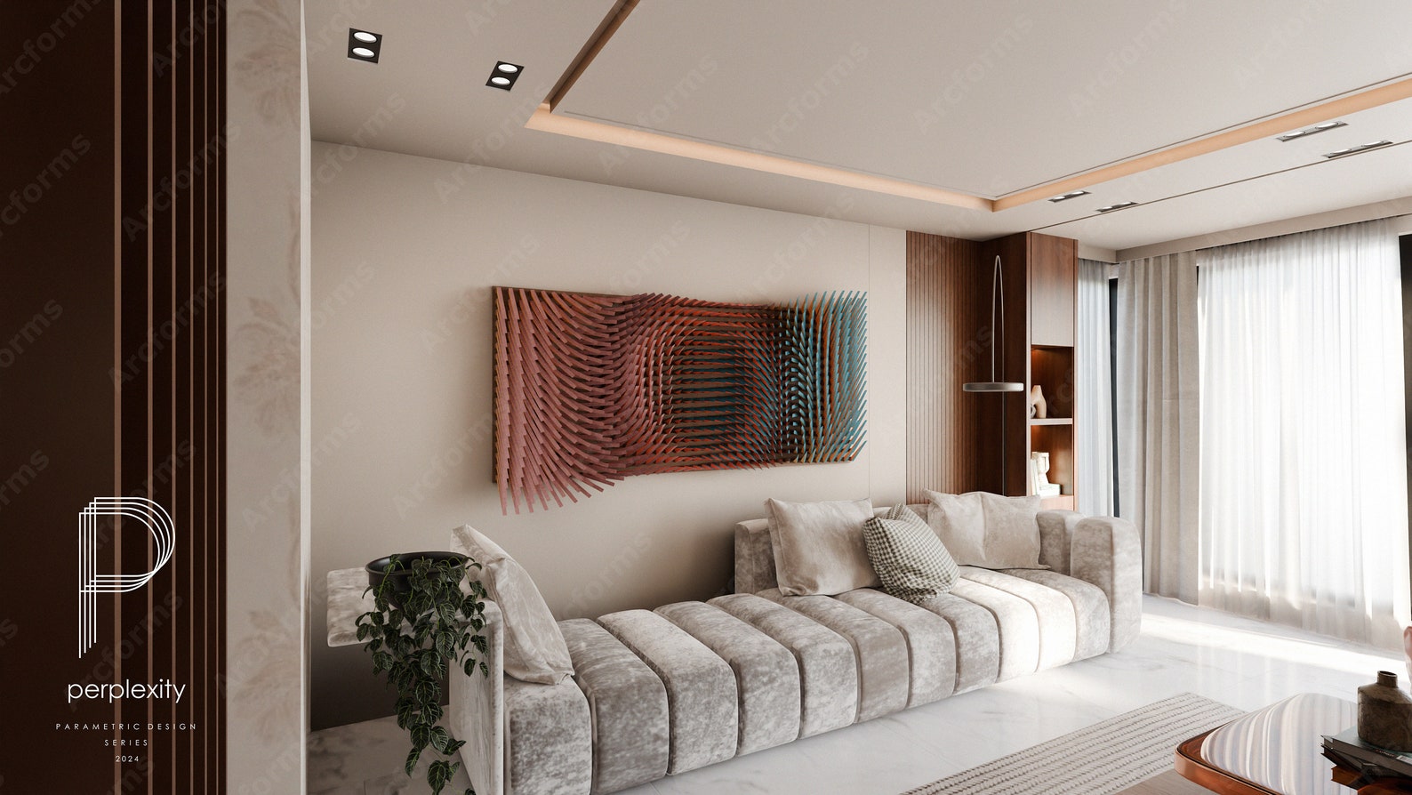 Perplexity Parametric Wall Decor Cut Nested Files CNC and Laser Cut Art ...