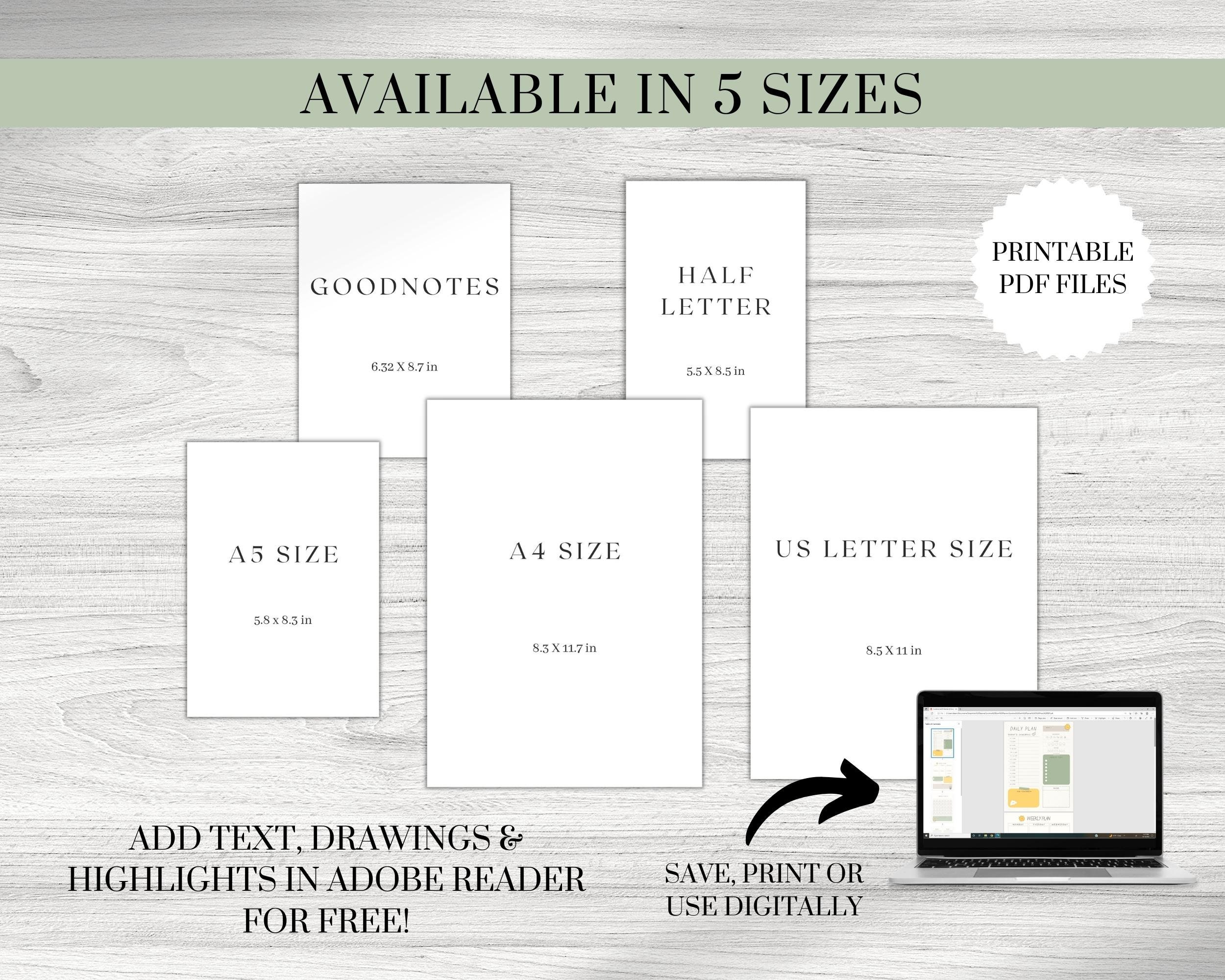 Monthly Self-care Planner Checklist for Mental Health Set, Student Well ...