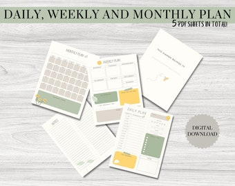Self Care Planner, Self Care Journal, Wellness Journal, Checklist for ...