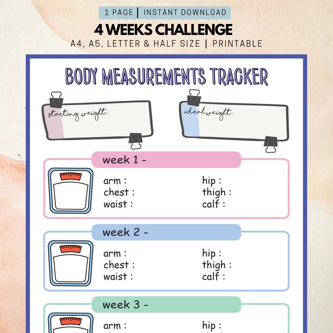 Fitness Tracker, Body Measurements, Body Fitness Tracker, Weight Loss ...