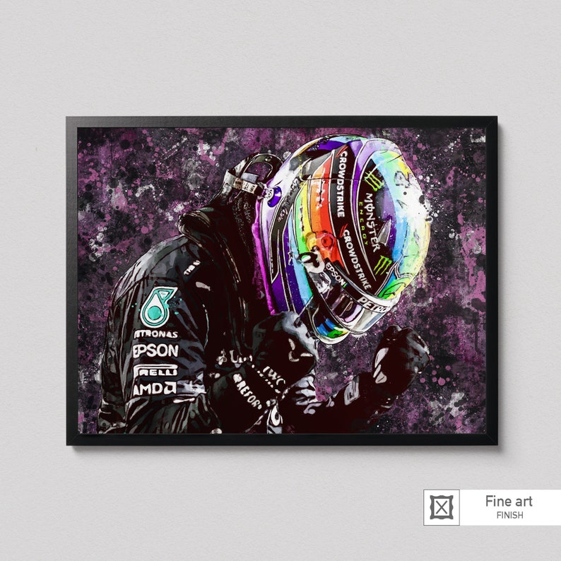 Lewis Hamilton Rainbow 2021 F1 Limited Edition Canvas / Print - Etsy