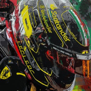 Charles Leclerc 2024 Monza Ferrari F1 Limited Edition Canvas / Print ...