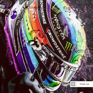 Lewis Hamilton Rainbow 2021 F1 Limited Edition Canvas / Print / Artwork ...
