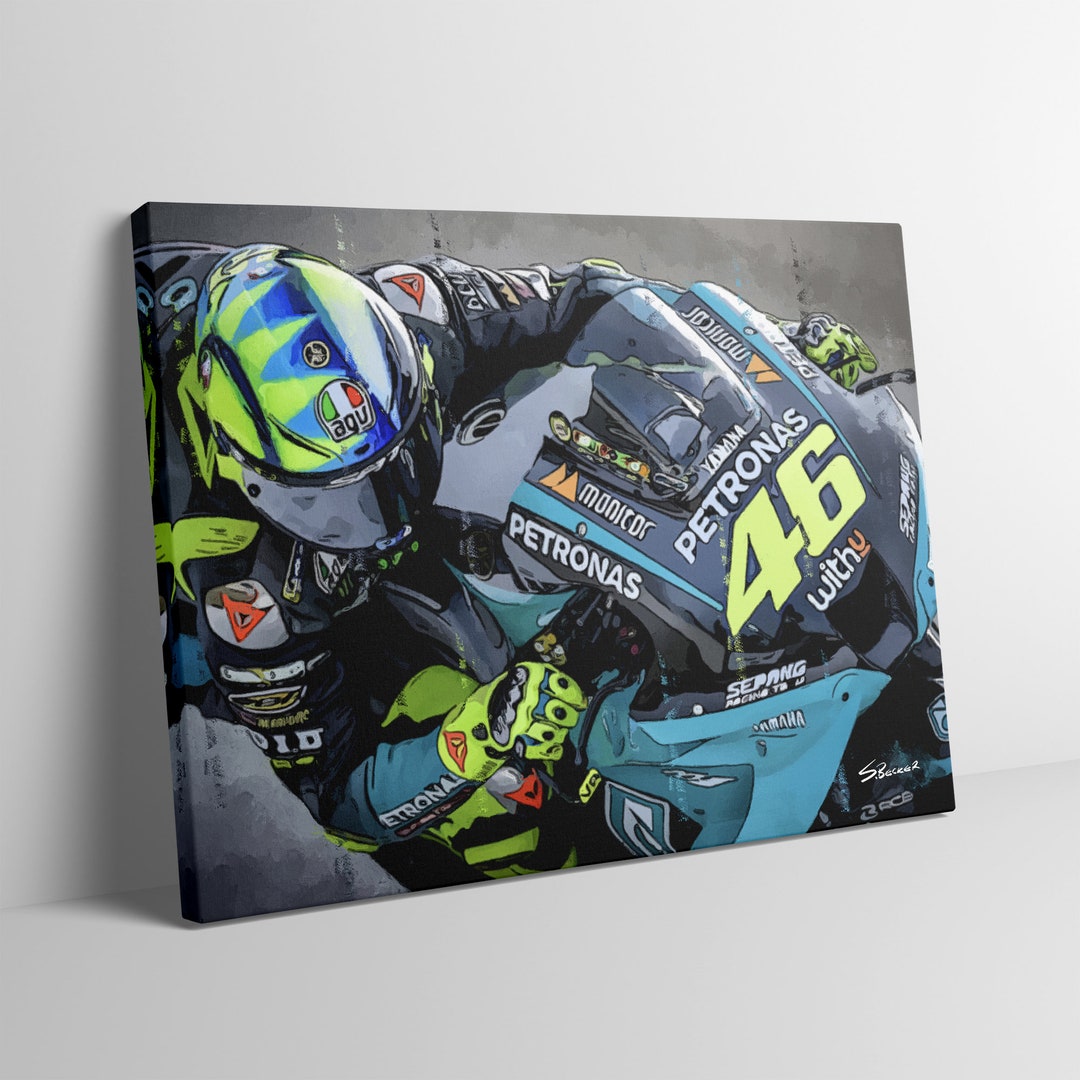 Valentino Rossi 2021 Moto GP Limited Edition Canvas / Print / Artwork ...