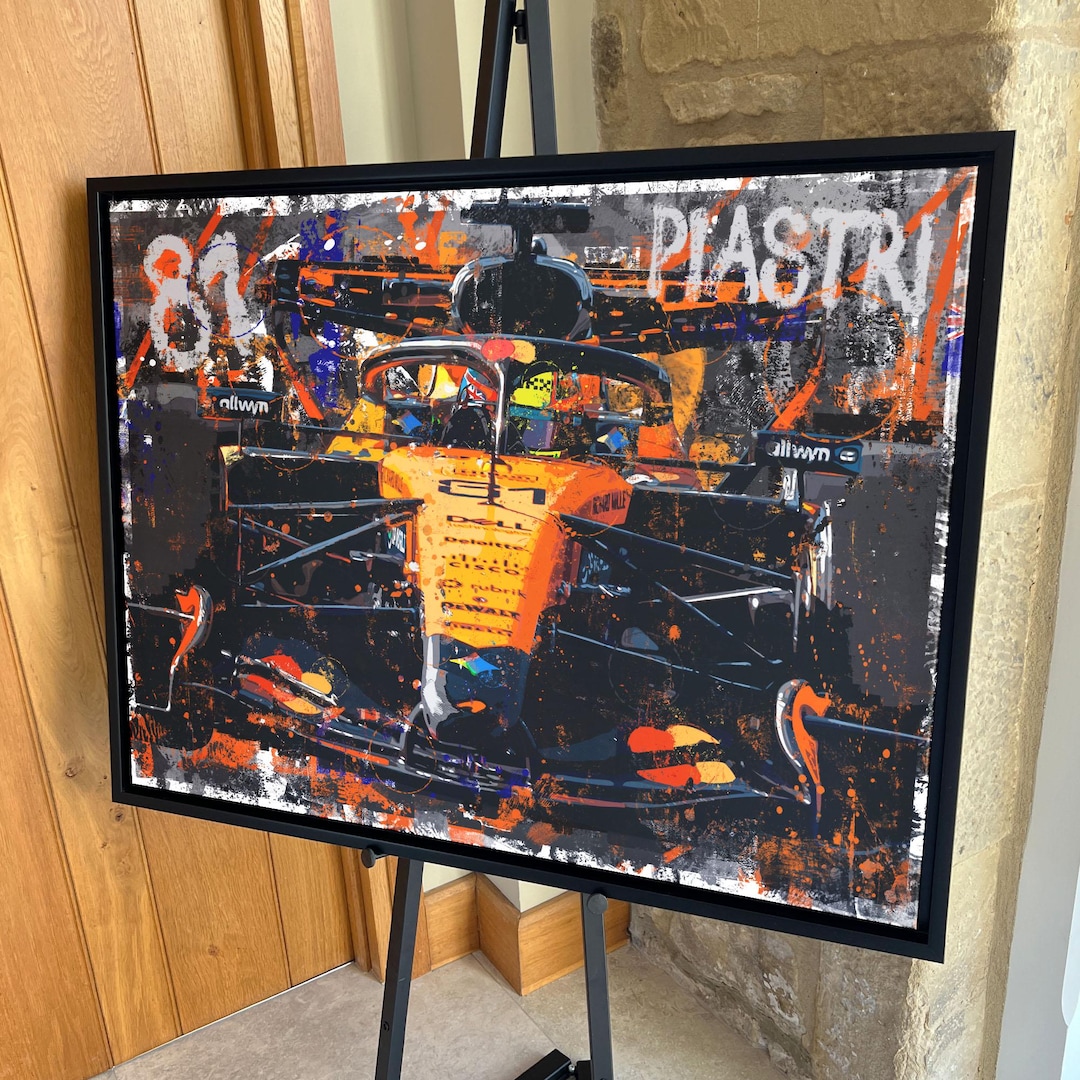 Oscar Piastri Mclaren '2026' F1 Limited Edition Canvas / Print ...