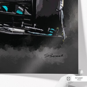 Lewis Hamilton Mercedes Car 2023 F1 Limited Edition Canvas / Print ...