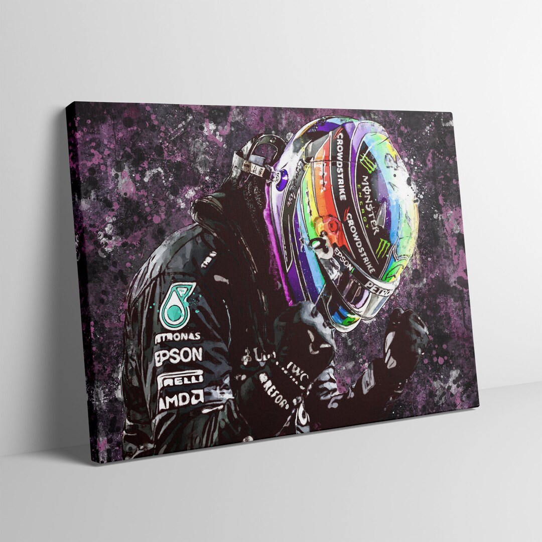Lewis Hamilton Rainbow 2021 F1 Limited Edition Canvas / Print - Etsy