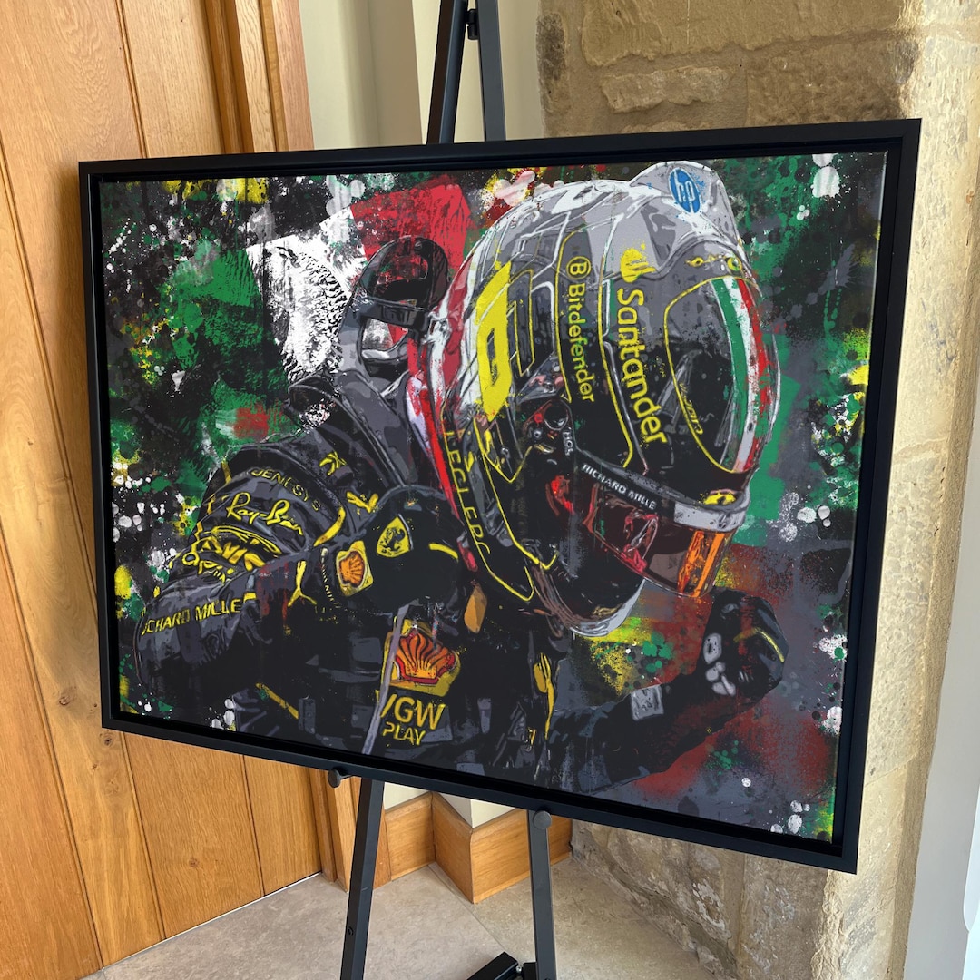 Charles Leclerc 2024 Monza Ferrari F1 Limited Edition Canvas / Print ...