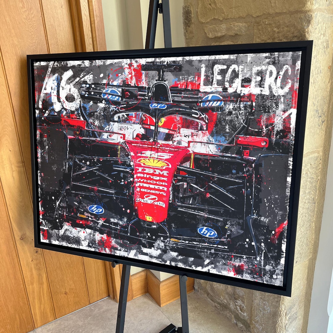 Charles Leclerc Ferrari '2026' F1 Limited Edition Canvas / Print ...