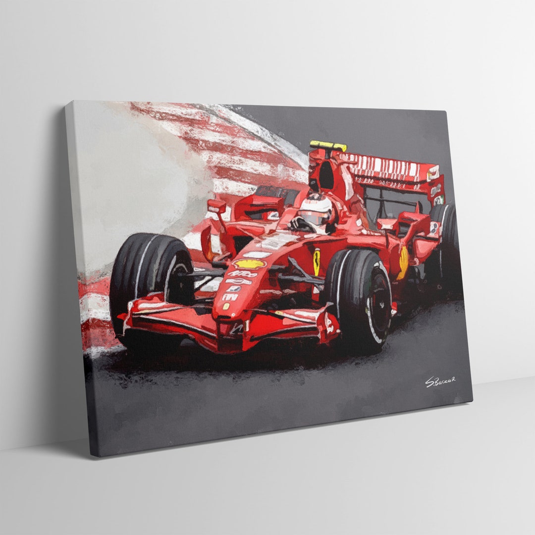 Kimi Raikkonen 2007 Ferrari F1 Limited Edition Canvas / Print - Etsy ...