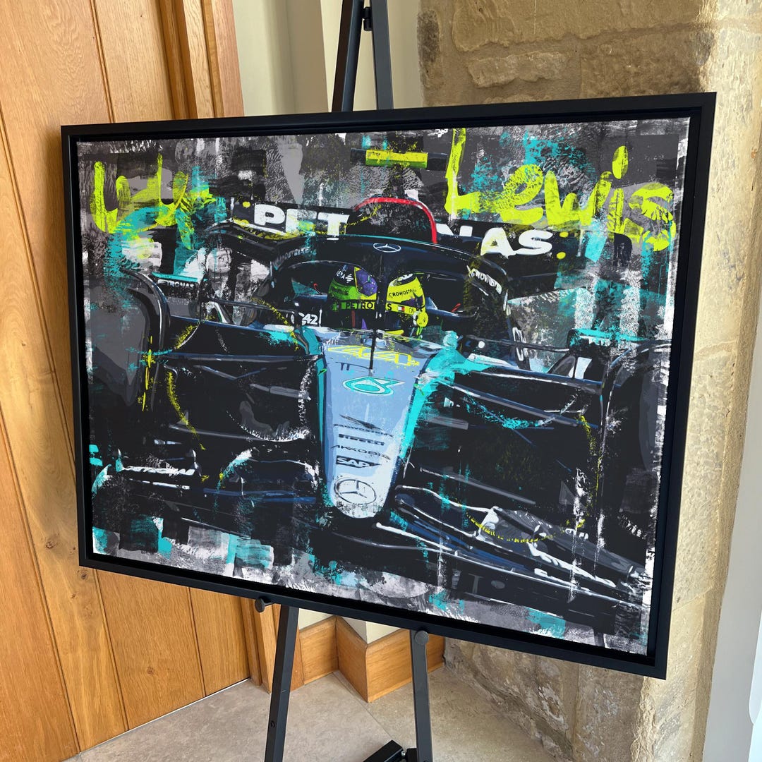 Lewis Hamilton Mercedes '2024' F1 Limited Edition Canvas / Print ...