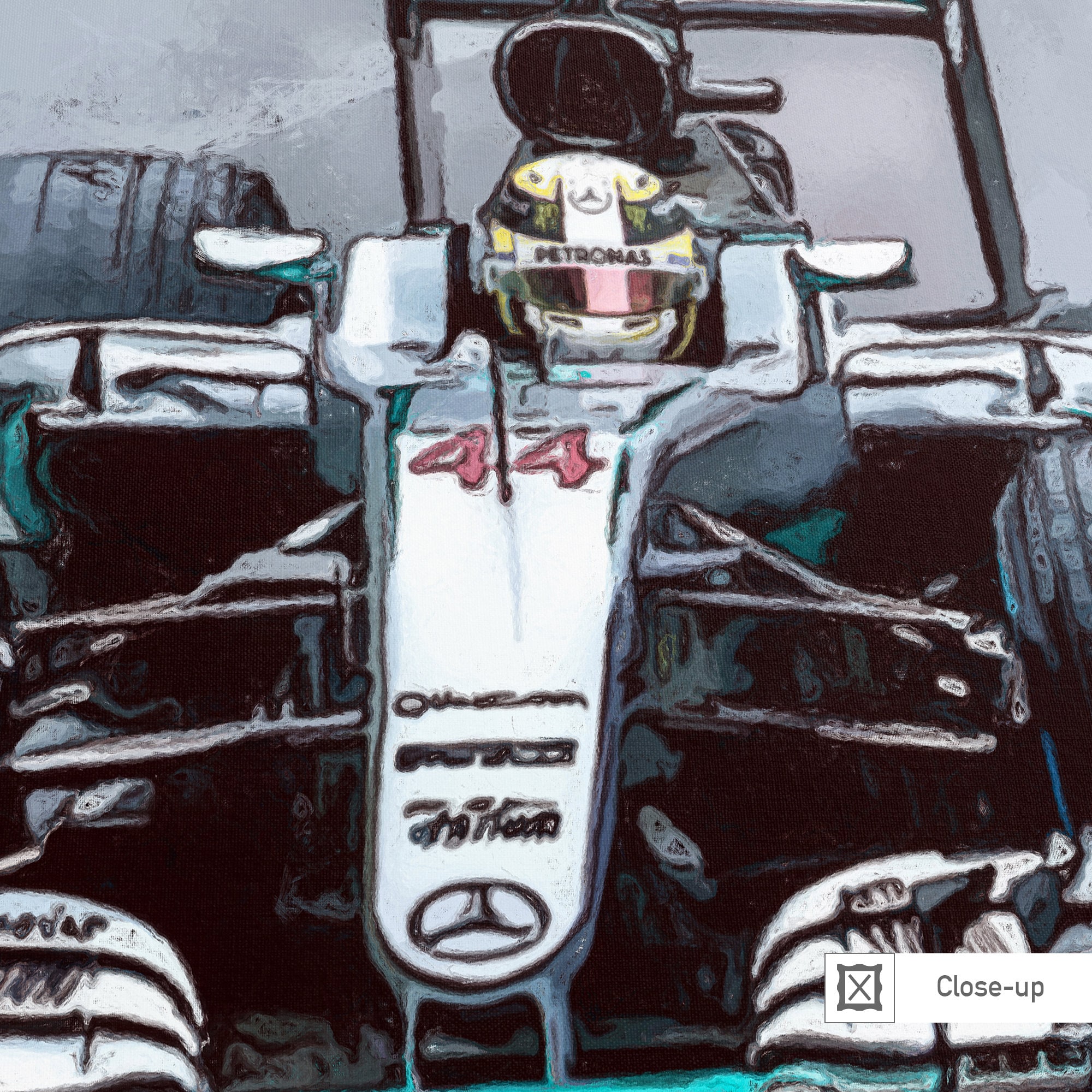 Lewis Hamilton 2016 Mercedes F1 Limited Edition Canvas / Print ...