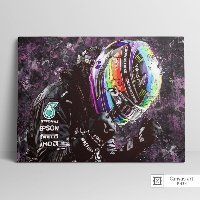 Lewis Hamilton Rainbow 2021 F1 Limited Edition Canvas / Print - Etsy
