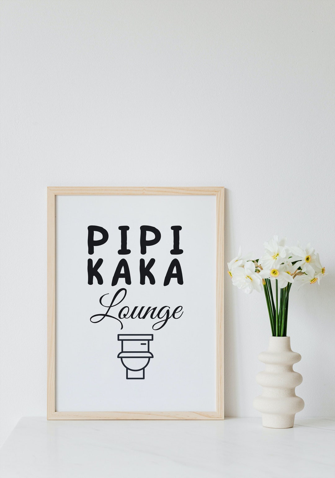 Pee Kaka Lounge Toilet Bathroom Print Digital Art Download Restroom ...