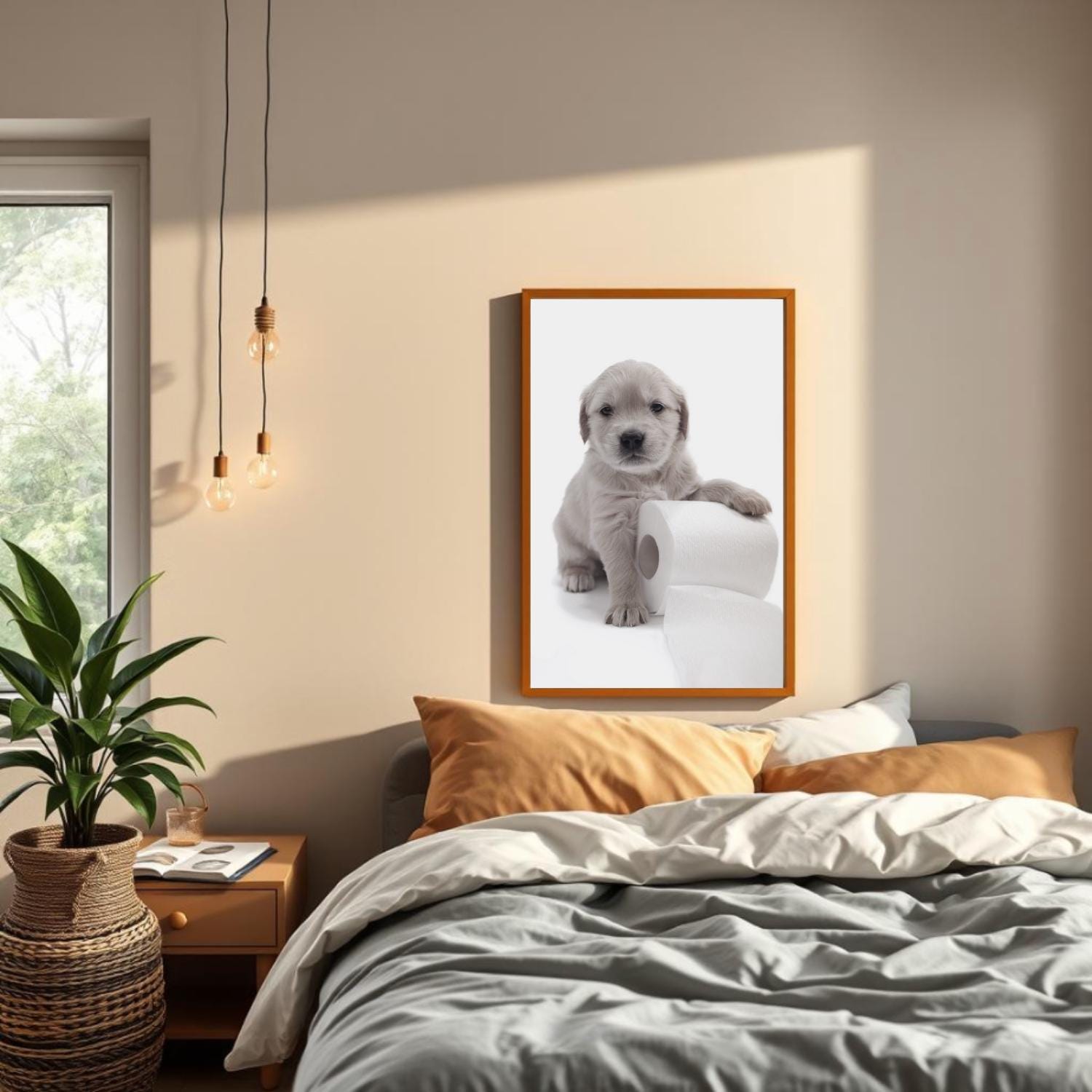 Toilet Paper Dog Wall Art DIGITAL DOWNLOAD - Etsy