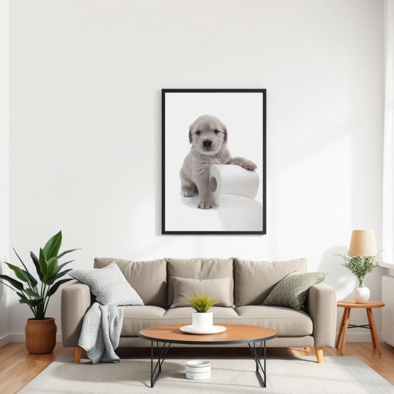 Toilet Paper Dog Wall Art DIGITAL DOWNLOAD - Etsy