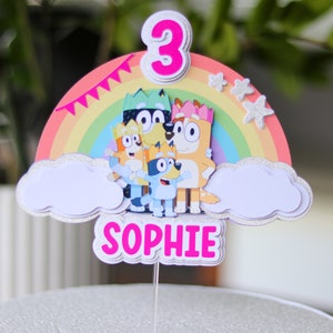 Bluey Inspired Cake Topper - Etsy