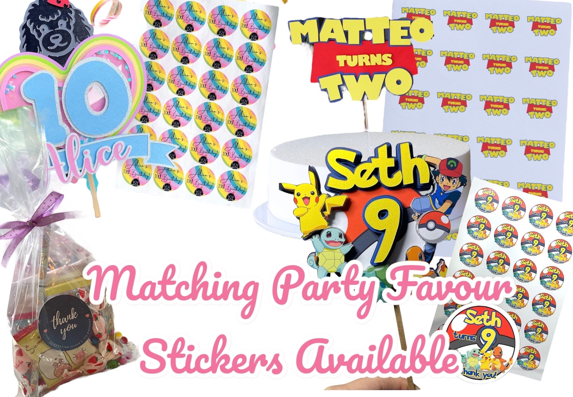 Bluey Inspired Cake Topper - Etsy