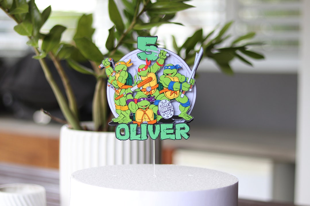 Ninja Turtles Inspired 3D Cake Topper and Stickers - Etsy