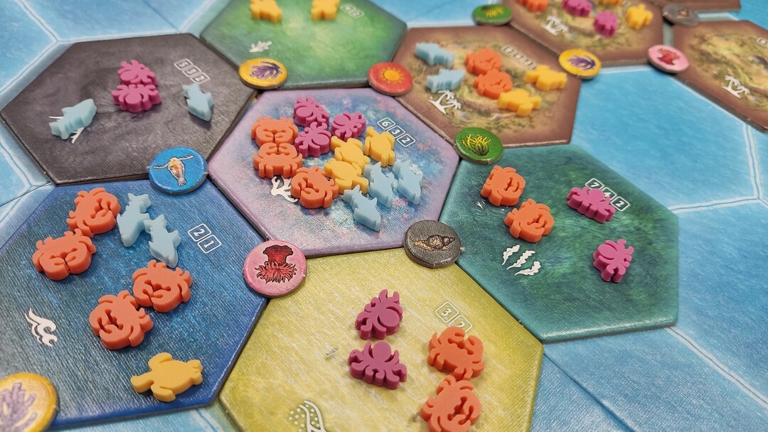 Dominant Spiecies Marine 3D Animals and Action Tokens Upgrade for Board ...