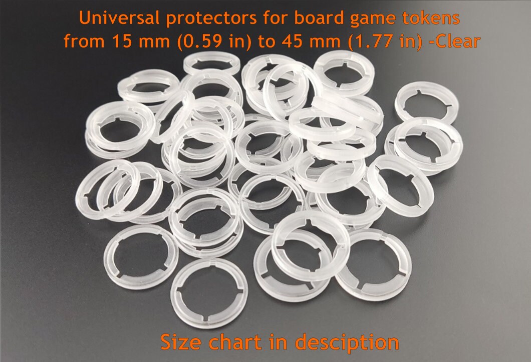 Universal Protectors for Board Game Tokens From 15 Mm 0.59 In to 45 Mm ...
