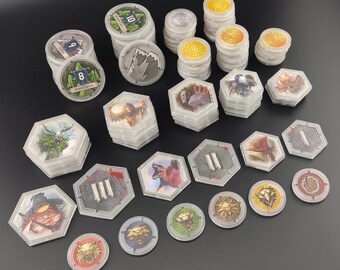 The Witcher Old World Wild Hunt Tokens - Etsy