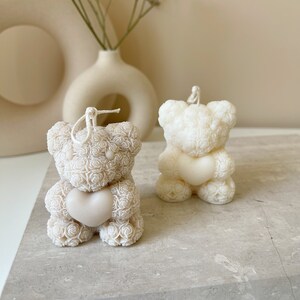 Mini Bear Candle Handmade Candle Candle Gift Ideas Teddy Candle Bear ...