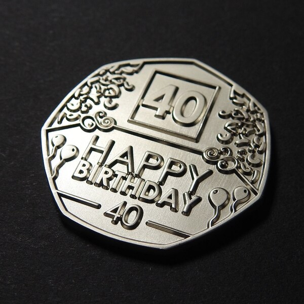 Happy Birthday Silver Coins - Etsy