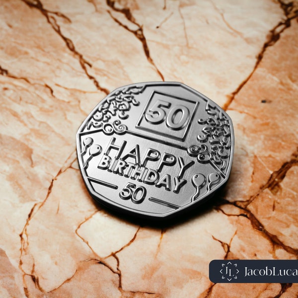 Happy Birthday Silver Coins - Etsy