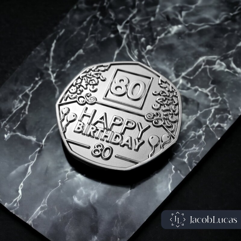 80th Birthday Commemorative Coin - Etsy