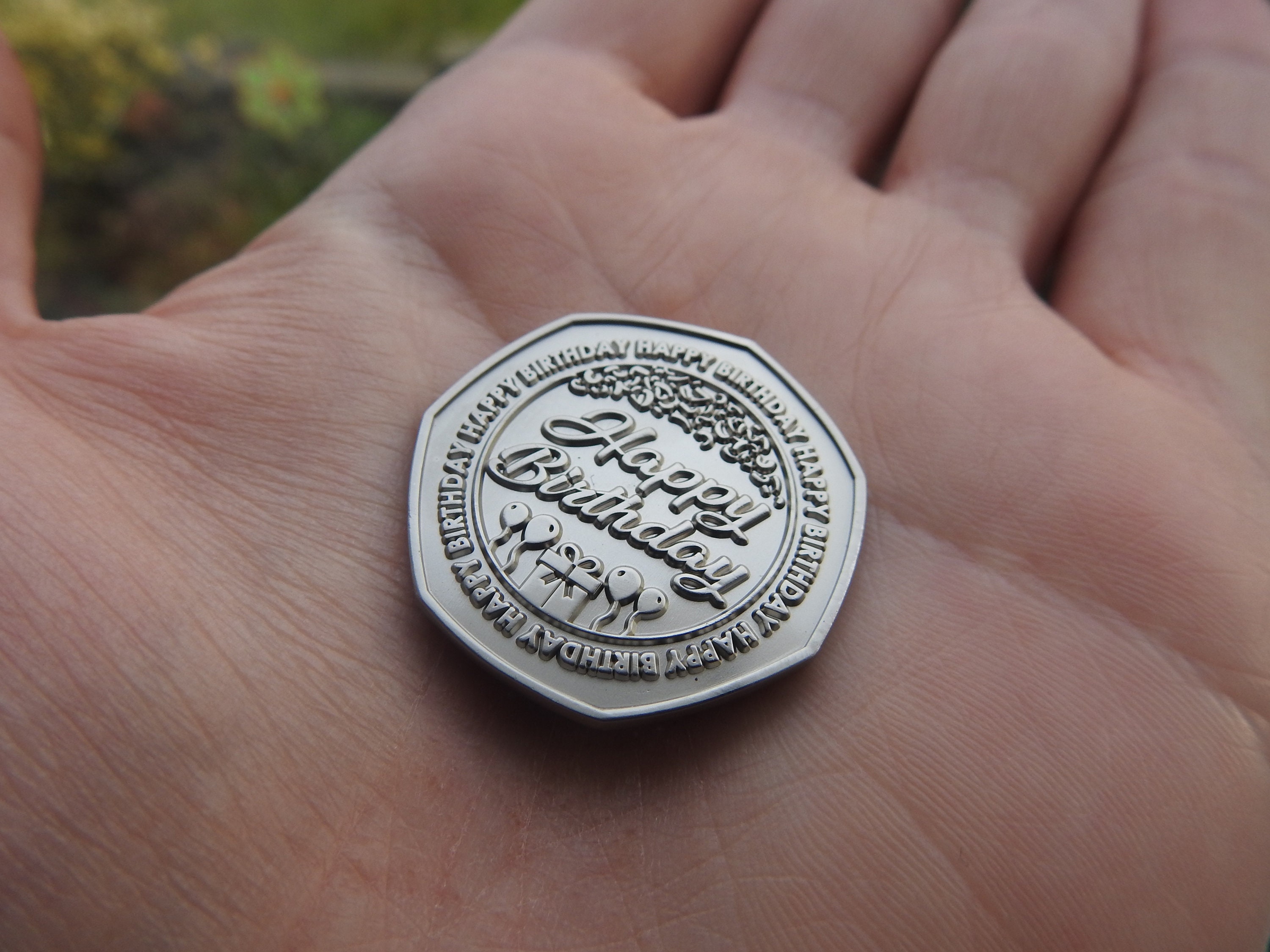 18th Birthday Coin Happy Birthday Gift Matte Silver - Etsy