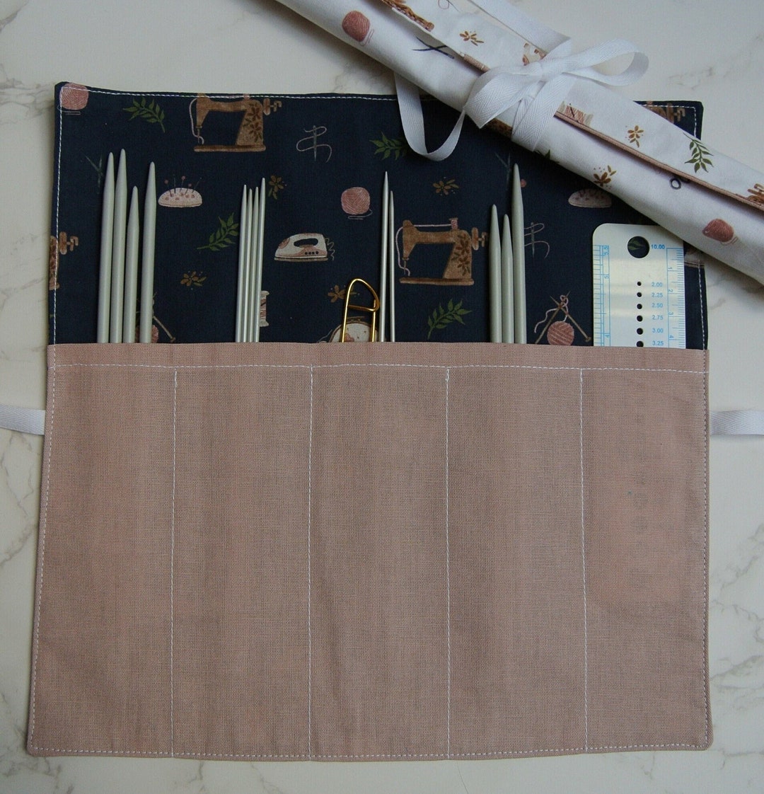 Roll up Knitting Needle Bag, Roll up Case - Etsy