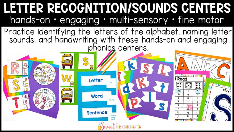 Alphabet Phonics Games and Activities for Teaching Letter Recognition ...