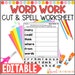 Editable Phonics Worksheets | Custom Word Work & Sight Words Practice ...