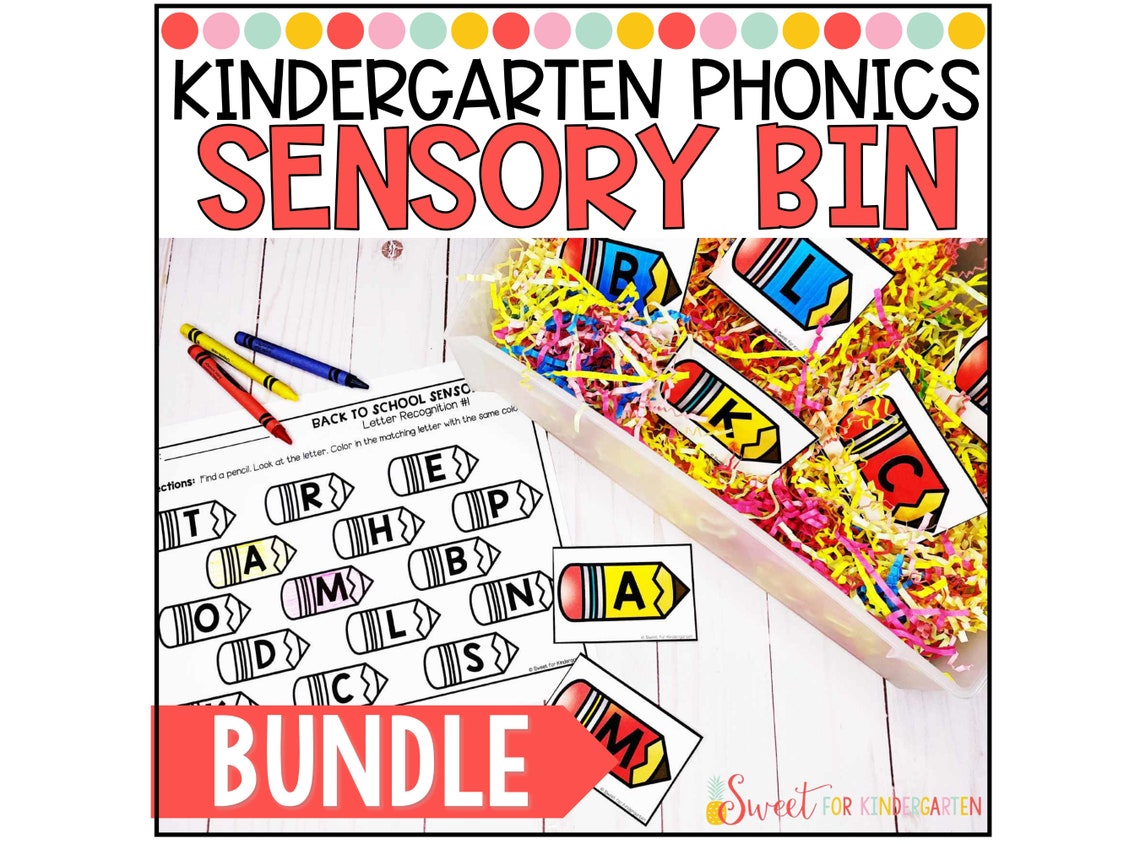 Holiday Phonics Sensory Bin Bundle: Kindergarten Learning (digital ...