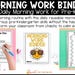 Pre-k Morning Work Binder: Practice Handwriting, Alphabet, Numbers ...