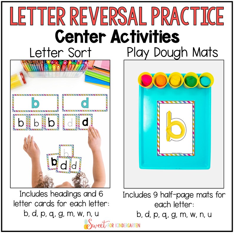 Letter Reversal Intervention: Activities & Worksheets (PDF) - Etsy