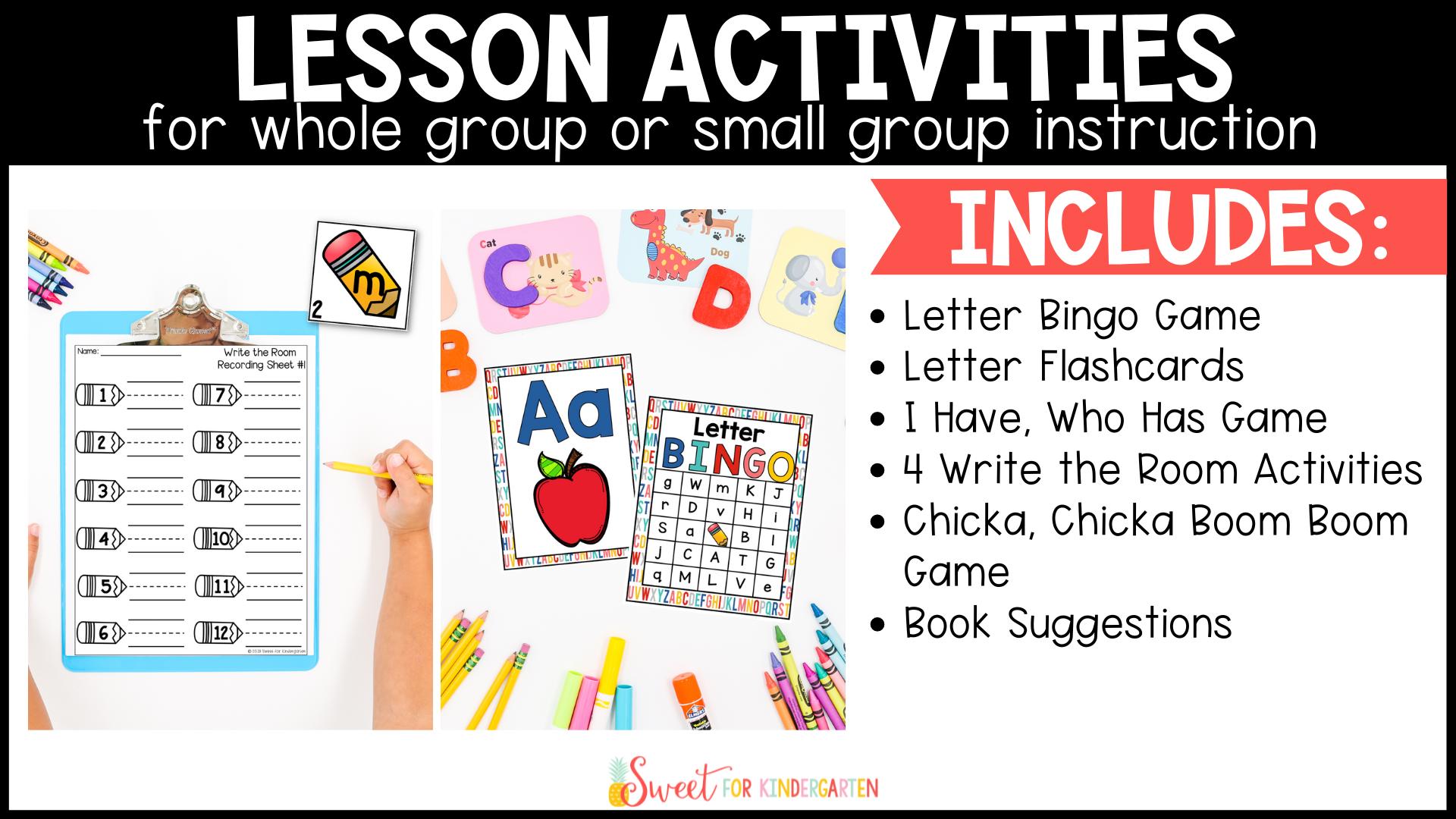 Kindergarten Phonics Unit: Letter Sounds & Recognition (PDF) - Etsy