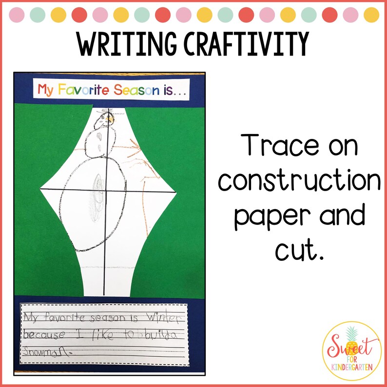 Favorite Season Writing Craft: Homeschool Activity (digital Download ...