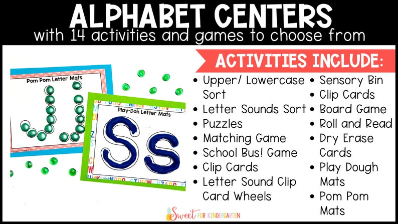 Alphabet Phonics Games and Activities for Teaching Letter Recognition ...