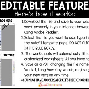 Editable Sight Word Worksheets: Cut & Paste Phonics Spelling Word Work ...