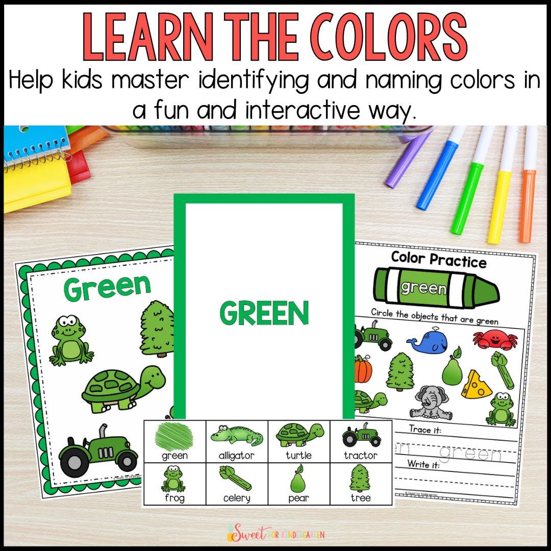 Color Sorting Activity Pack: Preschool Learning (digital Download) - Etsy