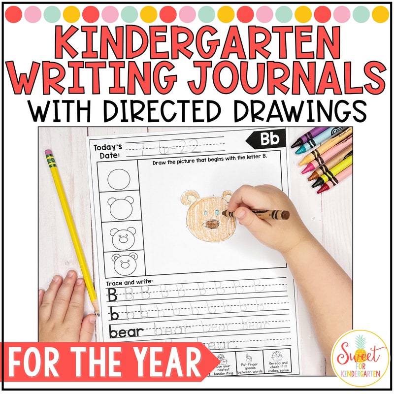 Kindergarten Notebook - Etsy