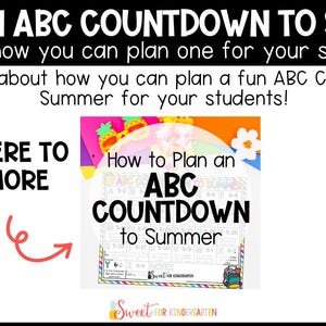 Editable ABC Countdown to Summer Calendar | Fun End-of-year Activities ...