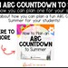 Editable ABC Countdown to Summer Calendar | Fun End-of-year Activities ...