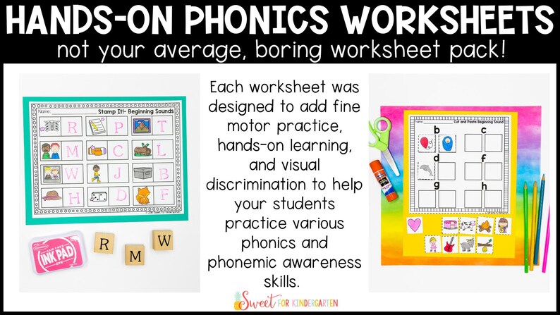 Beginning and Ending Sounds Worksheets for Pre-k or Kindergarten | No ...